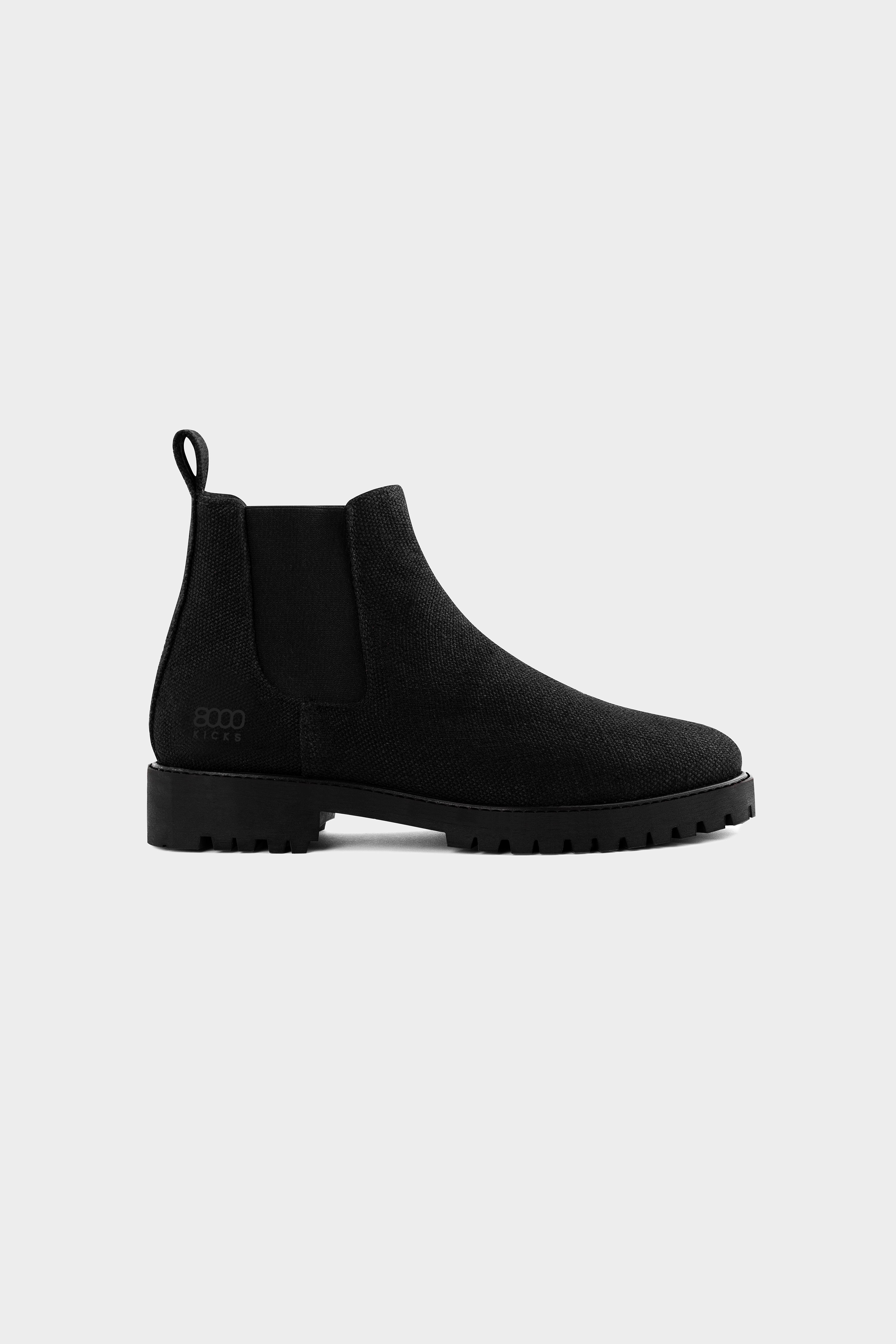 8000kicks EU Stiefel Herren The Crossover Hanf Schwarz
